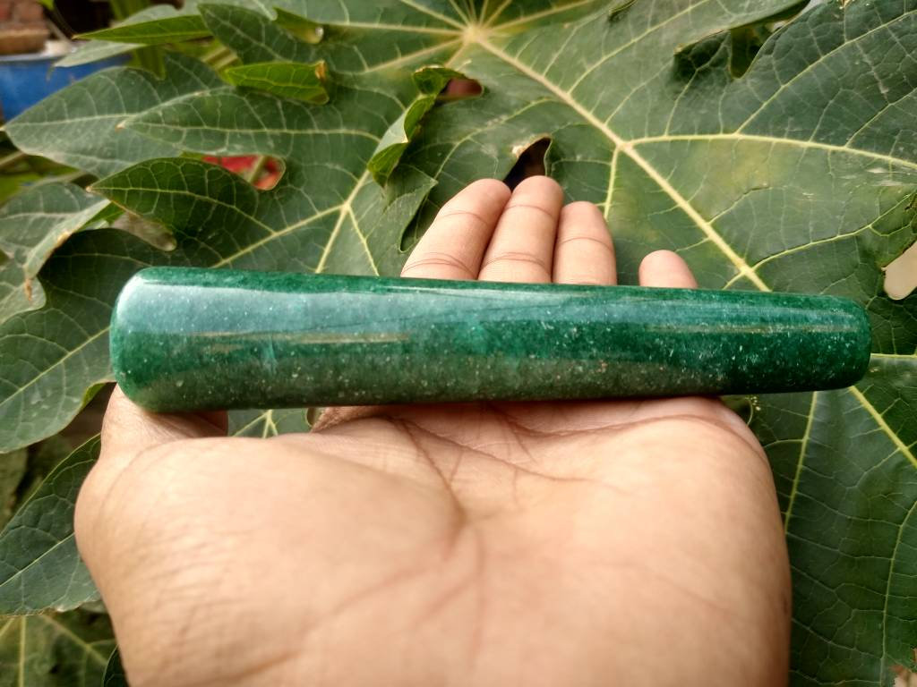 Green Jade Chillum Jade Pipe - MrRamStore